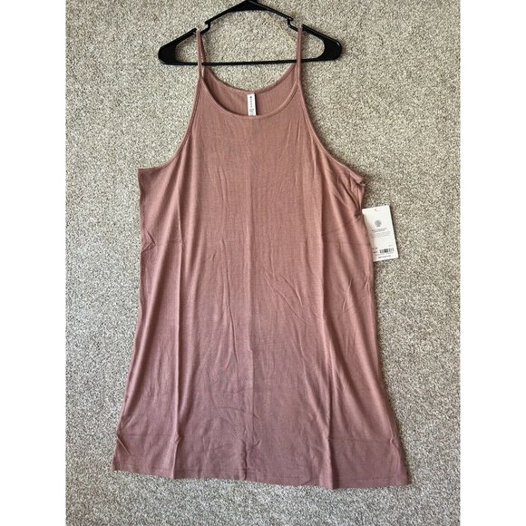 Athleta | Tops | Athleta Well Rested Rib Sleep Dress Palermo Pink Tank ...